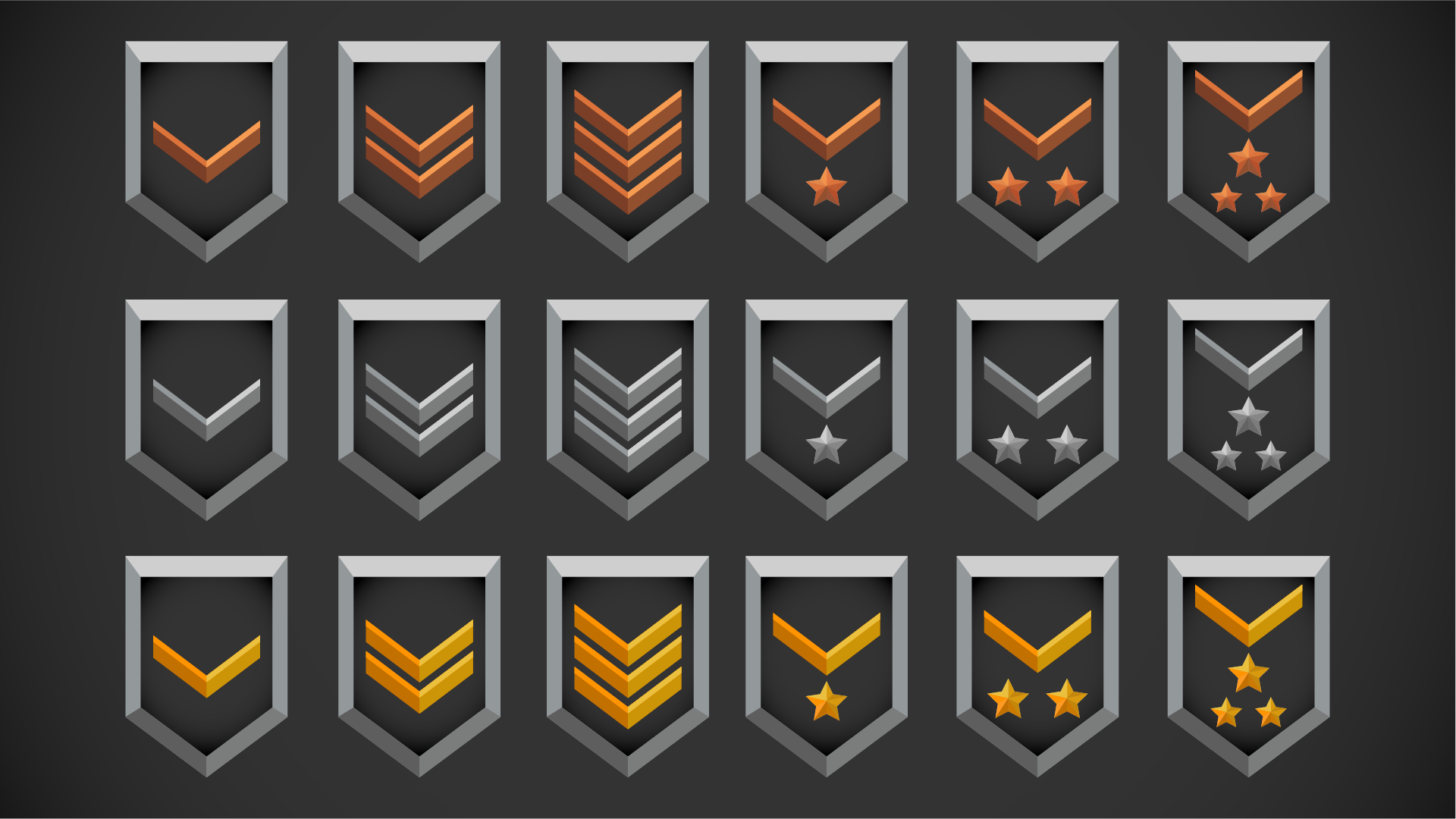 FPS Ranks Icons in 2D Assets - UE Marketplace