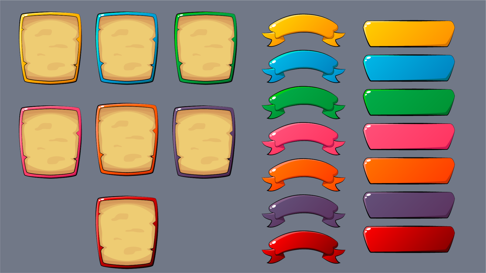 Cartoon UI Pack in 2D Assets - UE Marketplace