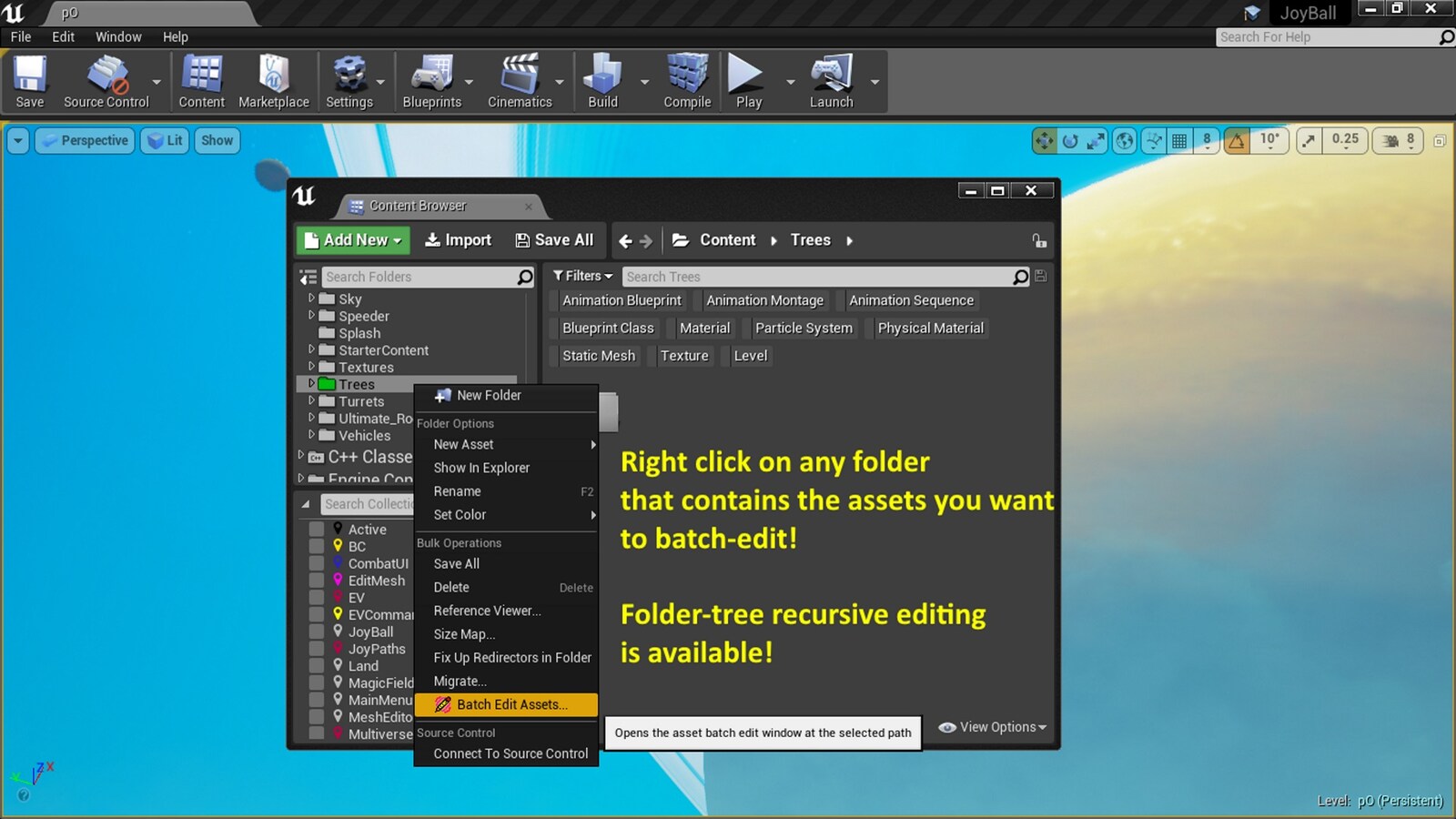 Asset Batch Edit Plugin For Ue4 Editor In Code Plugins Ue Marketplace 