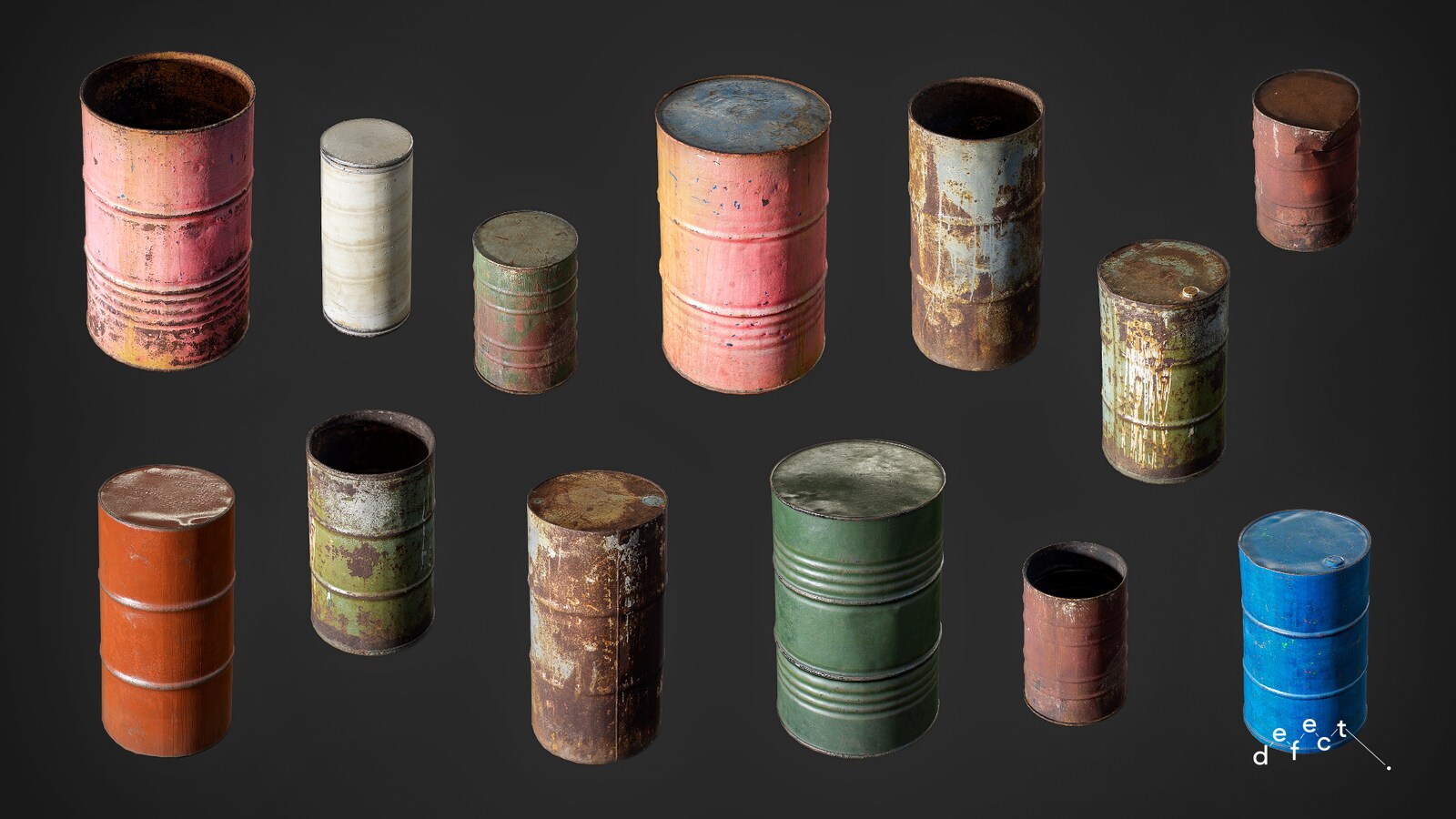 Rusty Barrels Vol.1 in Props - UE Marketplace