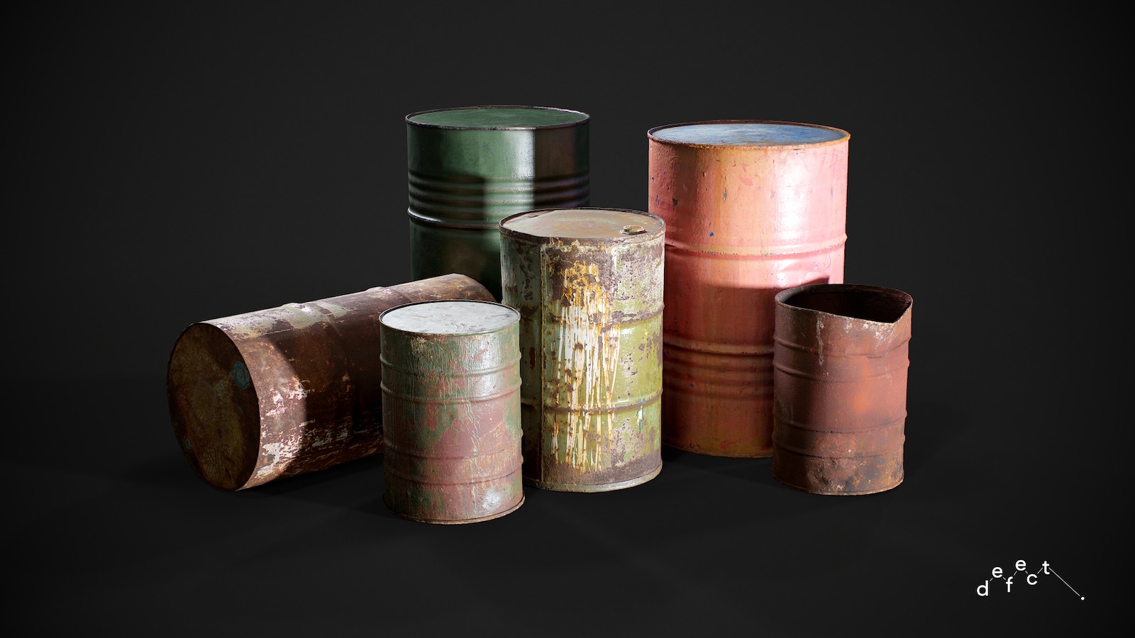 Rusty Barrels Vol.1 in Props - UE Marketplace