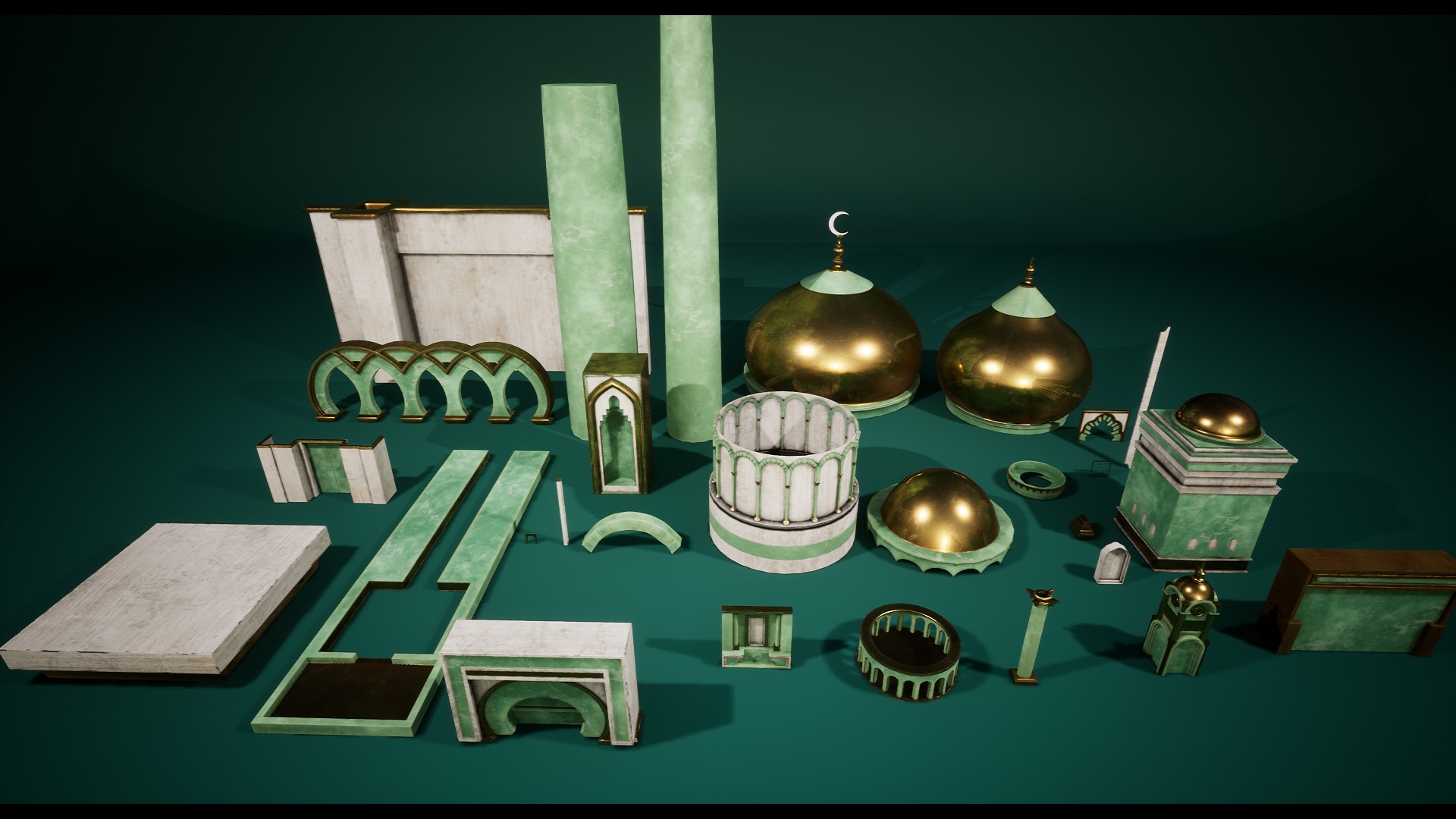Sicka Gold Temple in Props - UE Marketplace