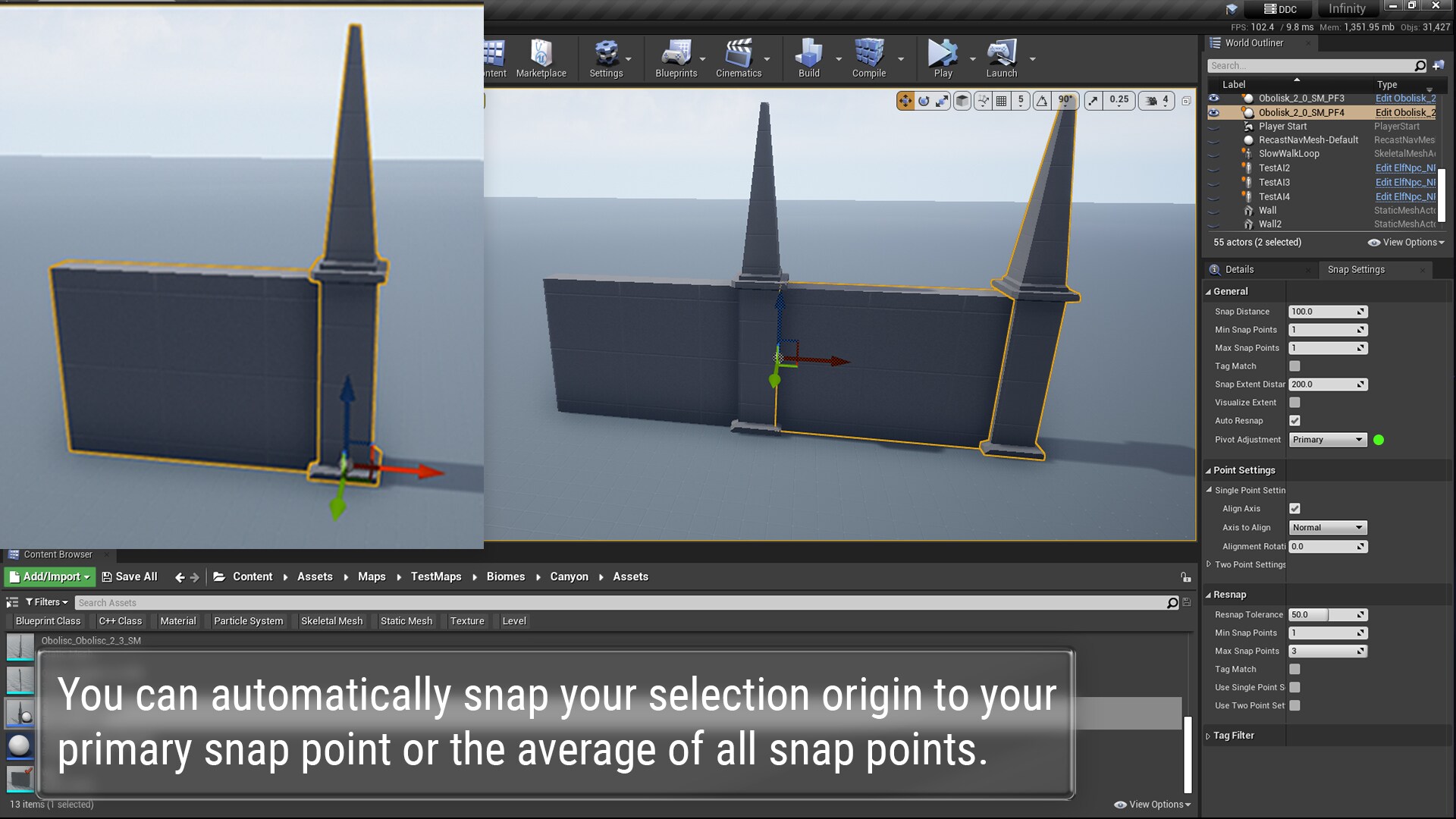 Asset Snapper in Code Plugins - UE Marketplace