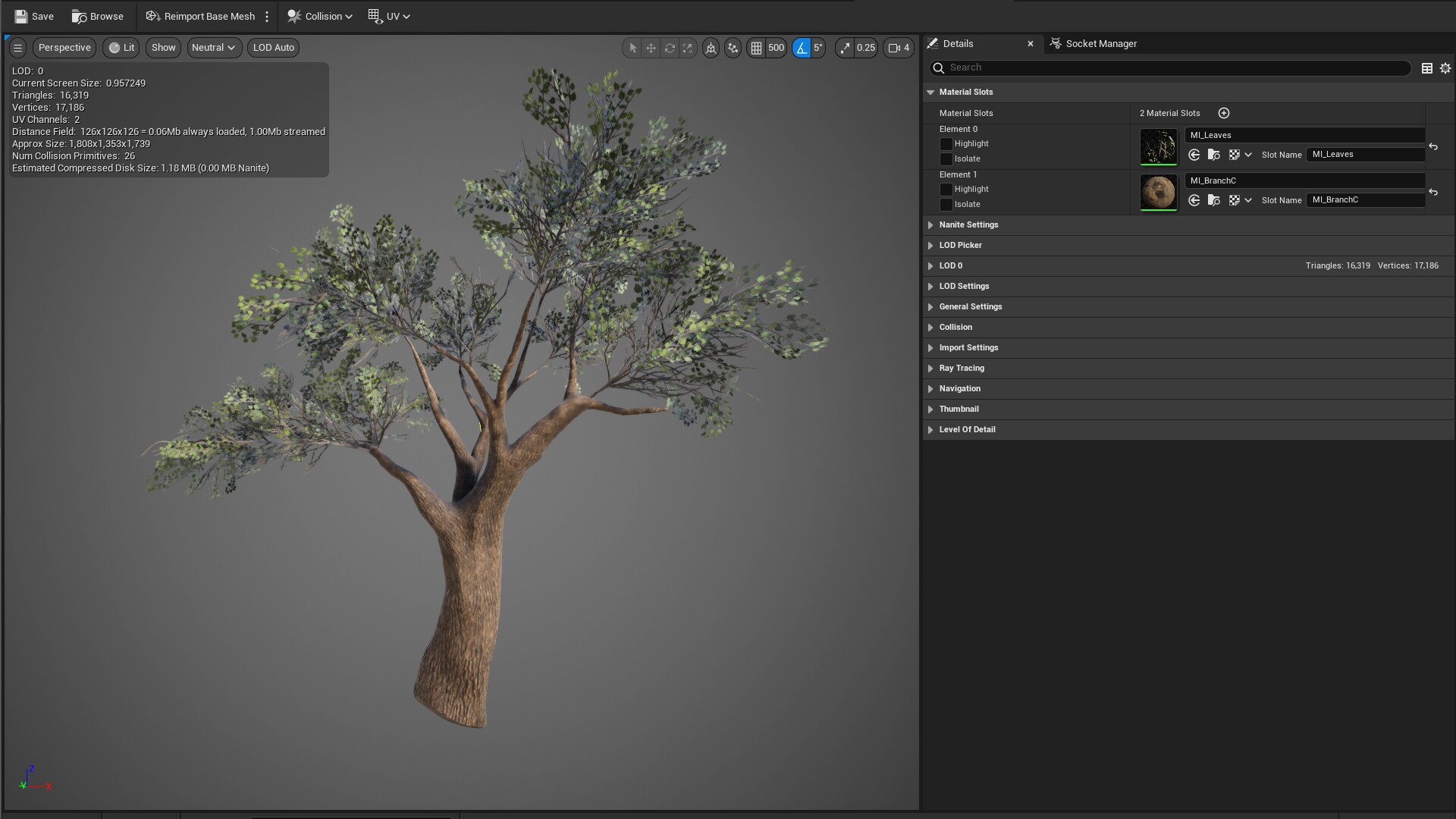 Giant Trees (trunks and branches) in Props - UE Marketplace