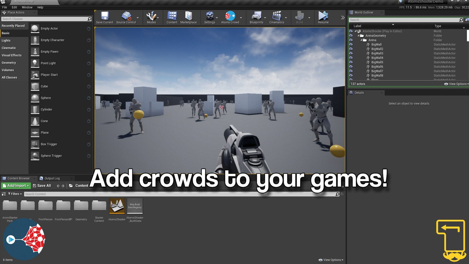 AtomsUnreal - Crowd Simulation in Code Plugins - UE Marketplace