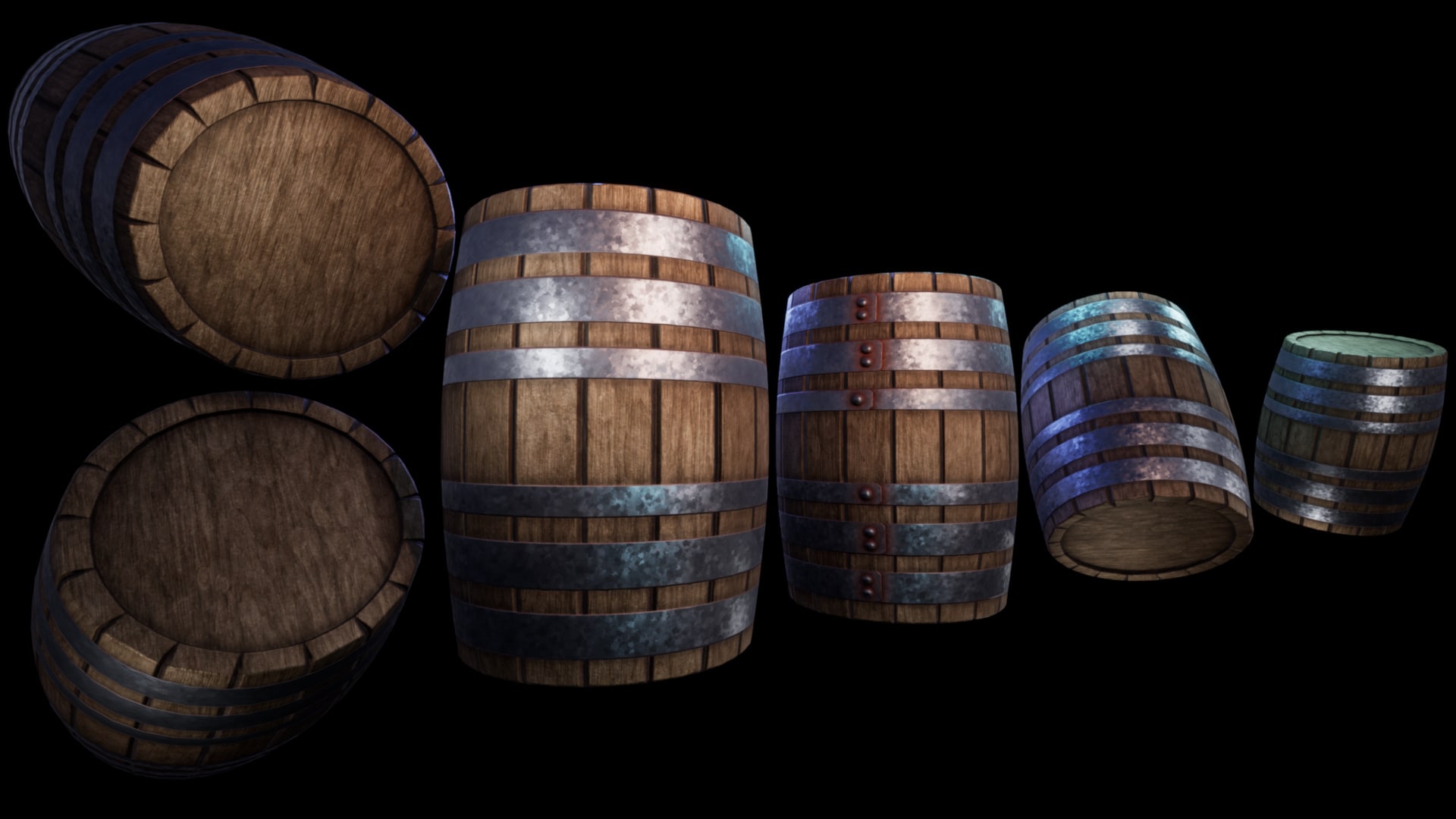 Barrel Prop Pack - Static Mesh Set - Environment Assets in Props - UE ...