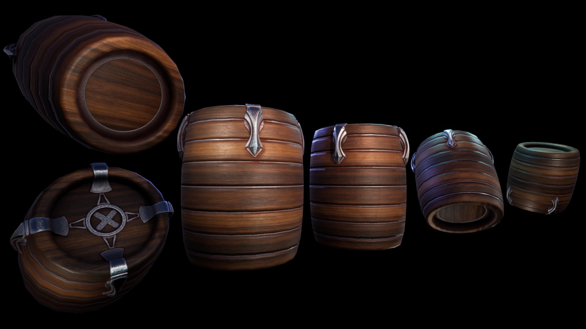 Barrel Prop Pack - Static Mesh Set - Environment Assets in Props - UE ...