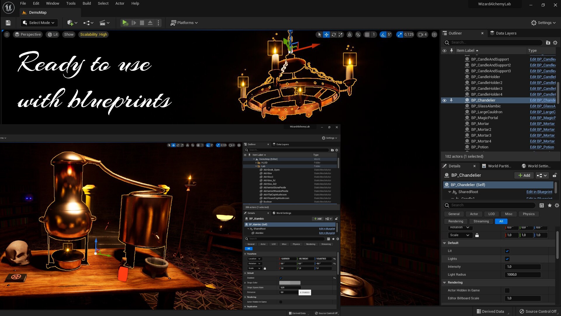Wizard Alchemy Lab in Environments - UE Marketplace