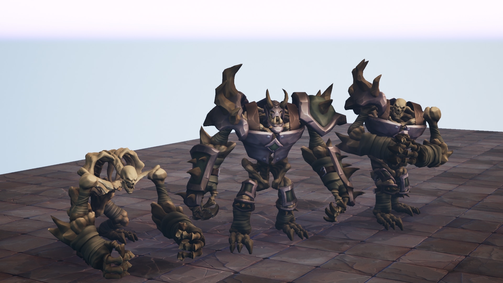 Modular Fantasy Stylized Bone Golem in Characters - UE Marketplace