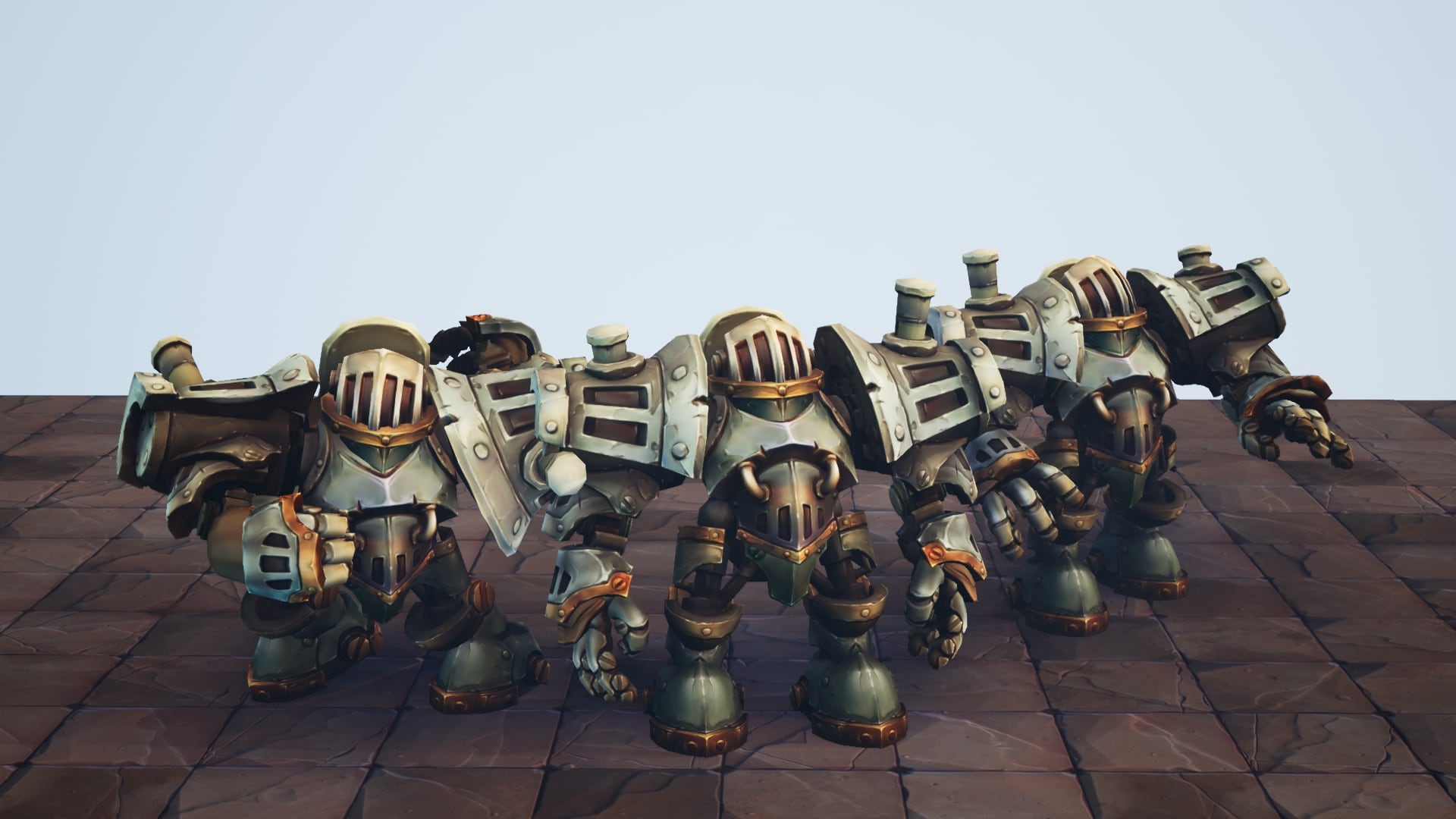 Stylized Mecha Golem in Characters - UE Marketplace