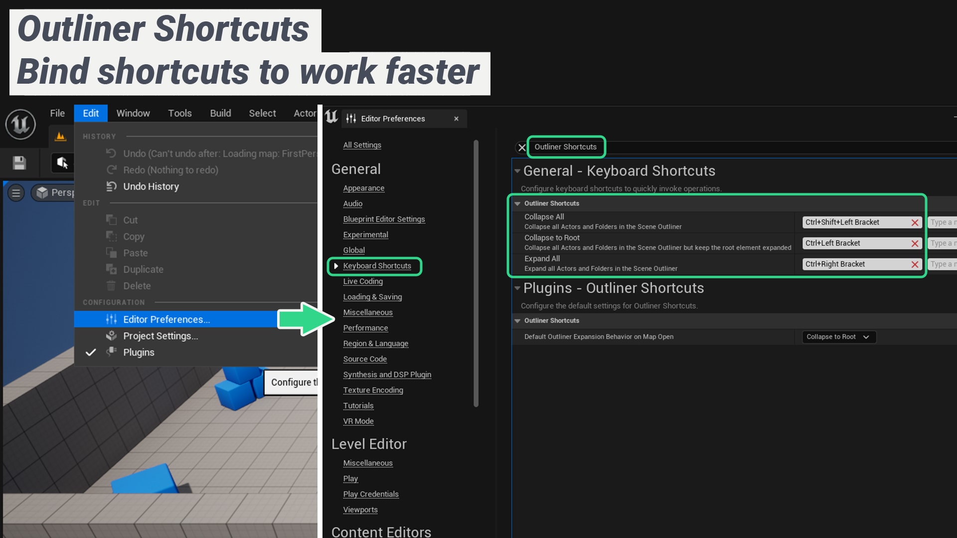 Outliner Shortcuts in Code Plugins - UE Marketplace