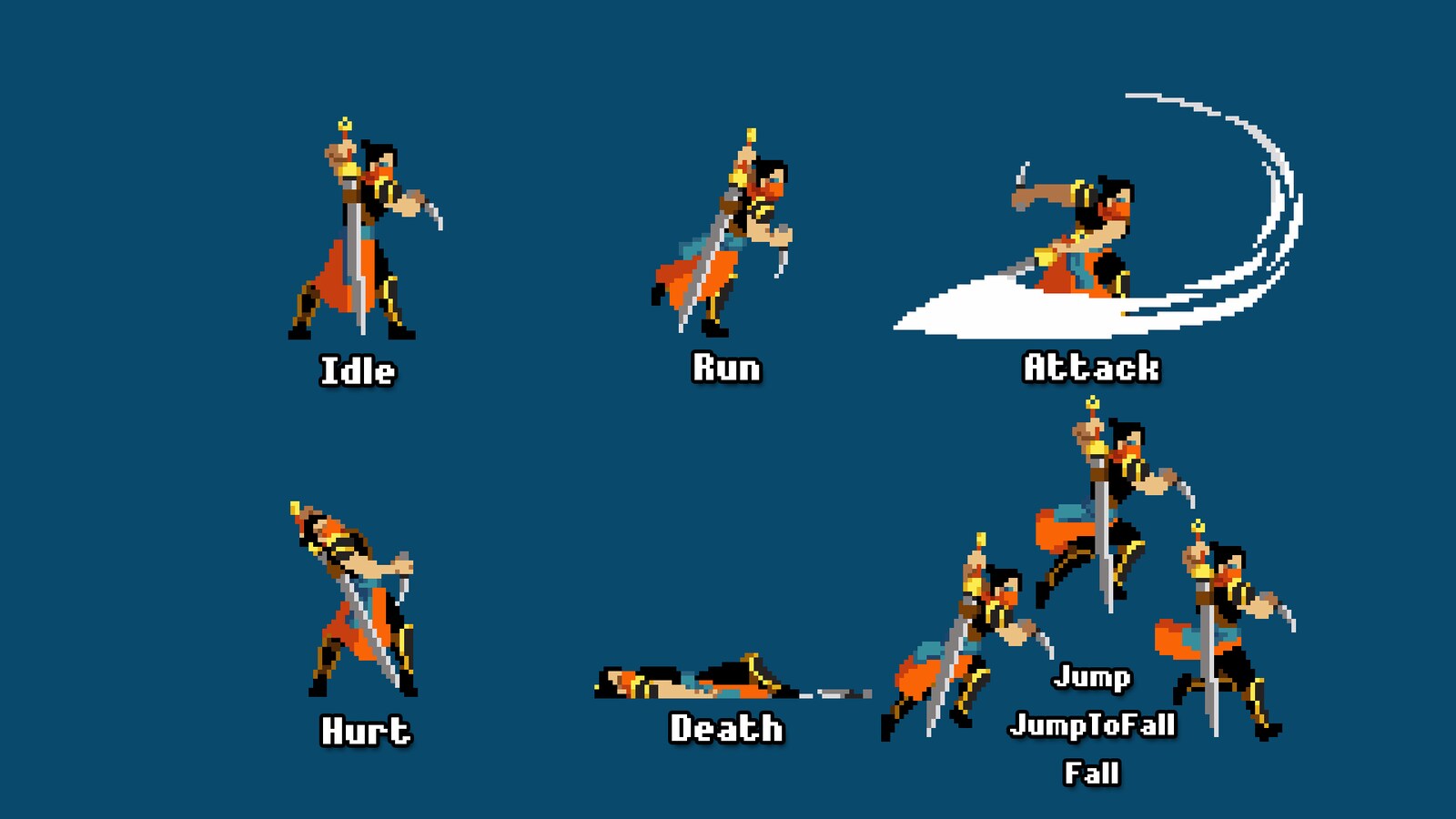 Blademaster - Pixel Art in 2D Assets - UE Marketplace