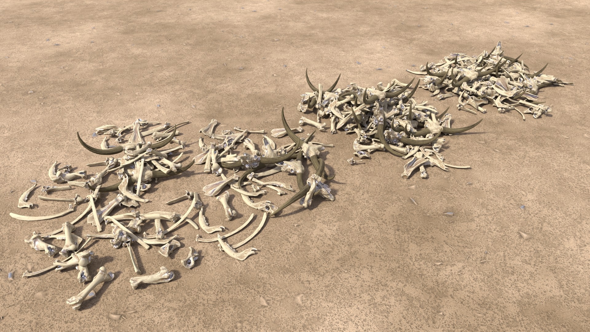 Bone Piles Collection in Props - UE Marketplace
