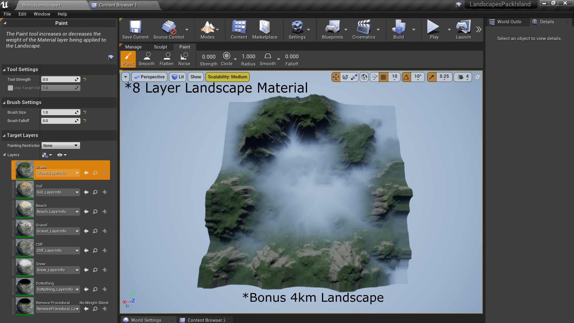 Landscape Pack - Islands in Environments - UE Marketplace