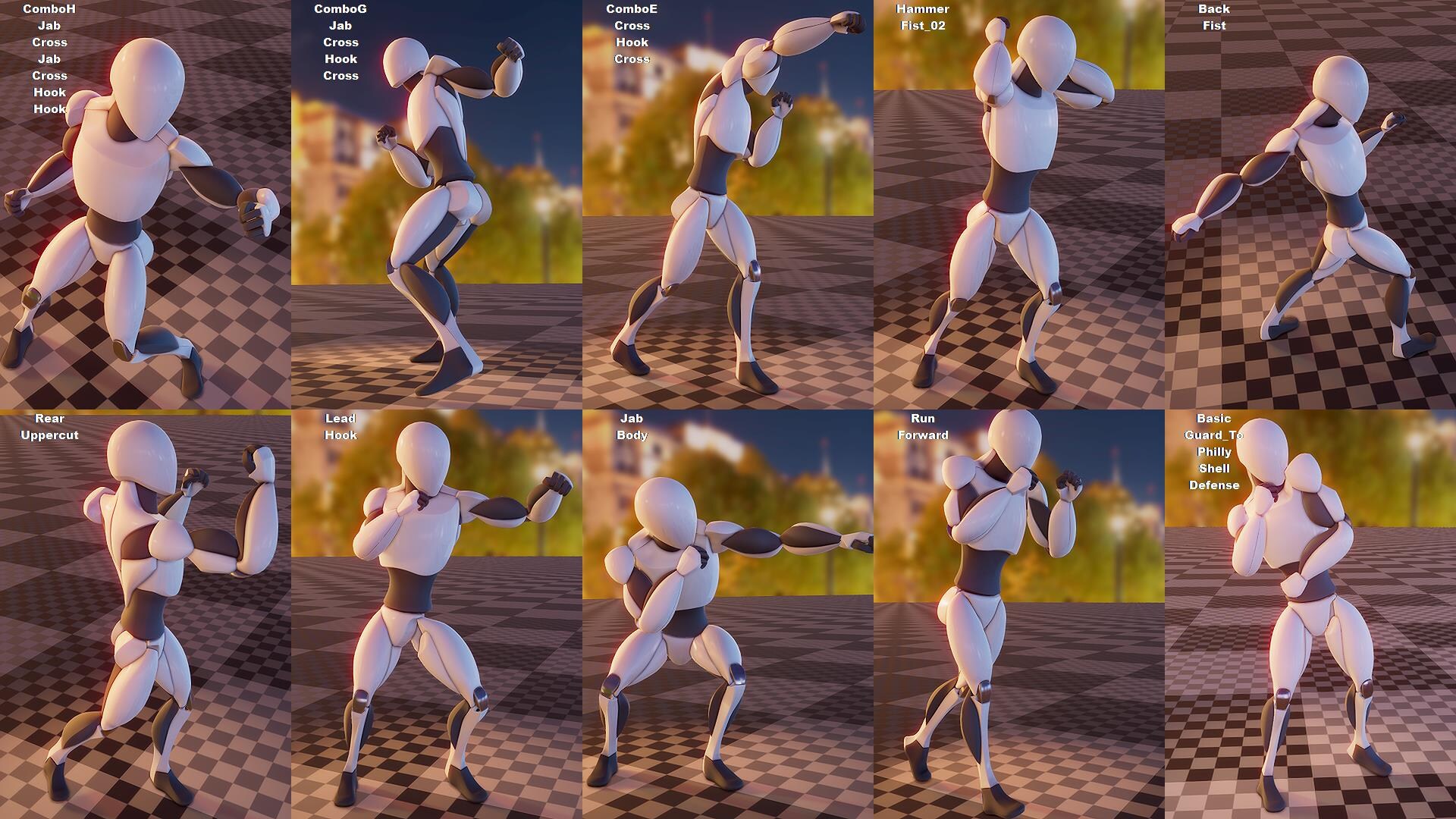 Boxing Animation Pack：アニメーション - UE マーケットプレイス