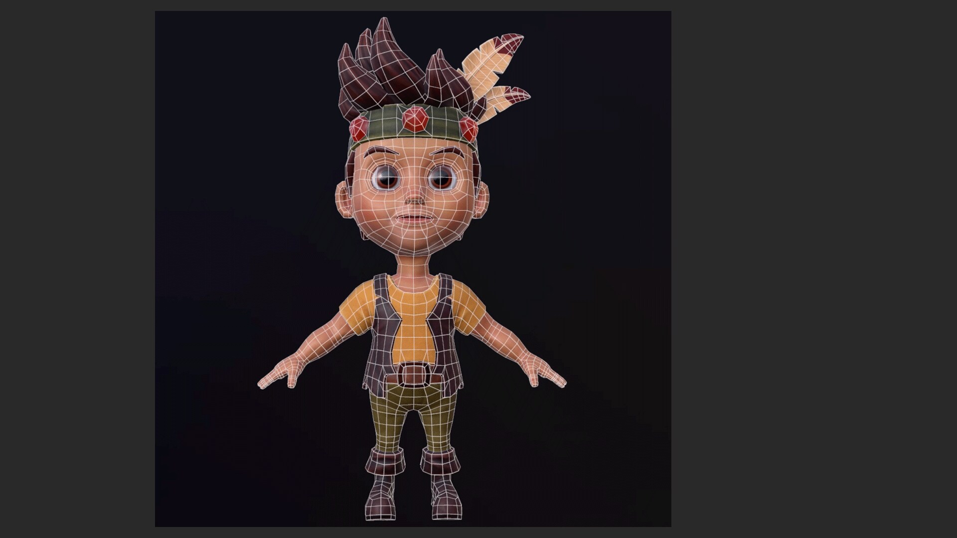 Indian boy Chibi style in Characters - UE Marketplace