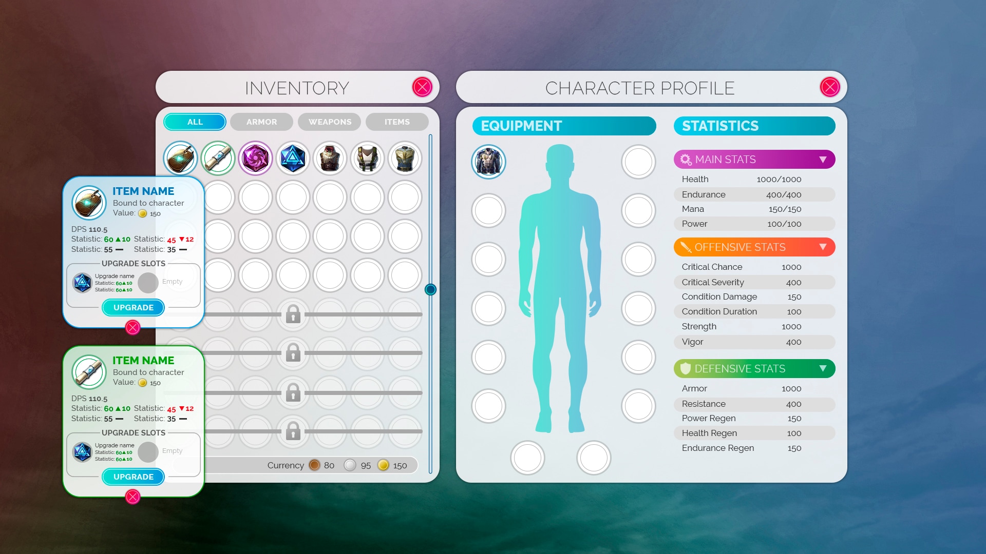 Bright & Colorful UI Theme in 2D Assets - UE Marketplace