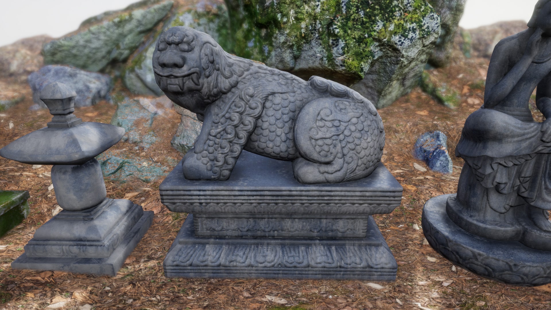 Buddhism Statue Pack in Props - UE Marketplace