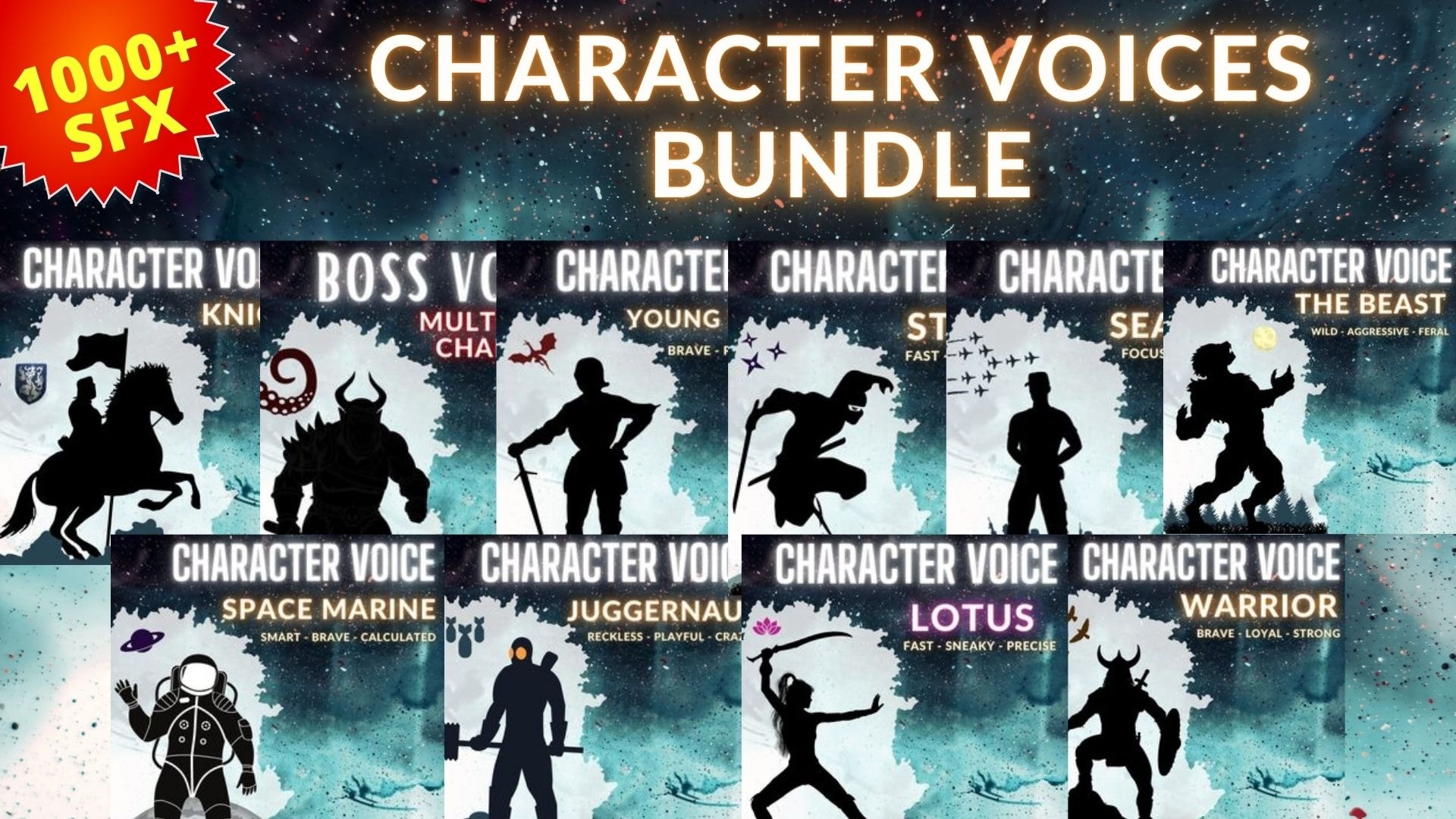 Character Voice Pack Bundle – ASSET CLOUD