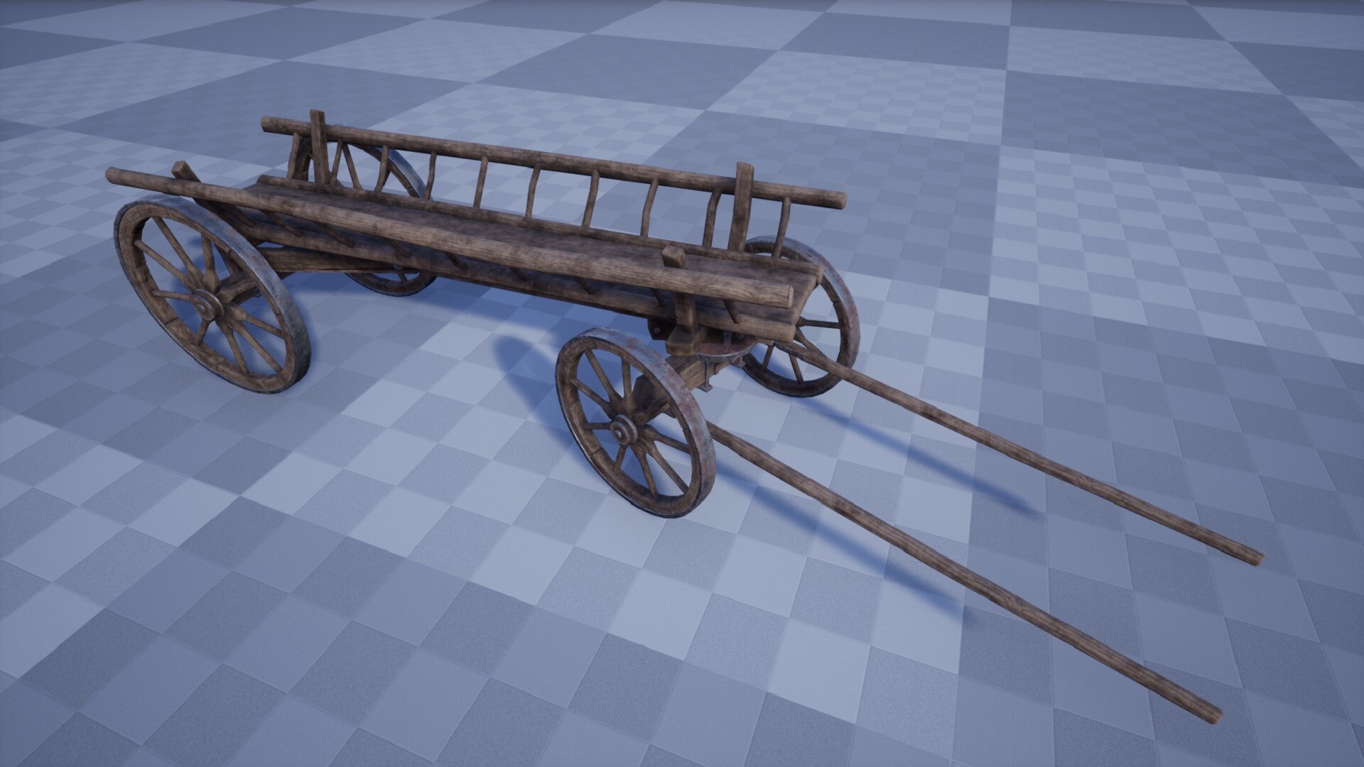 Medieval Wooden Cart
