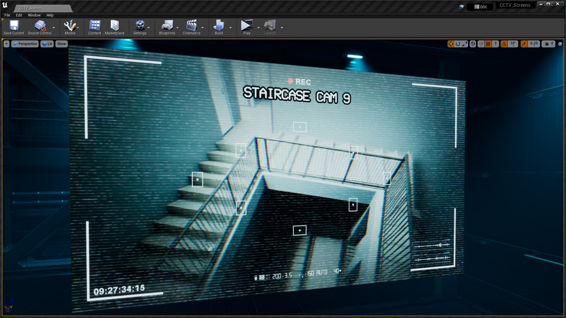 CCTV Screens - 140 Customizable Widgets in Blueprints - UE Marketplace