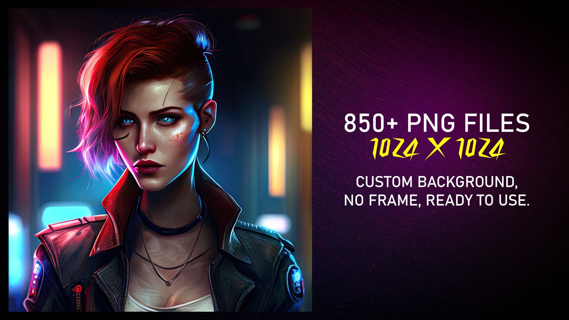 Cyberpunk Portraits, 카테고리 2D 애셋 - UE 마켓플레이스