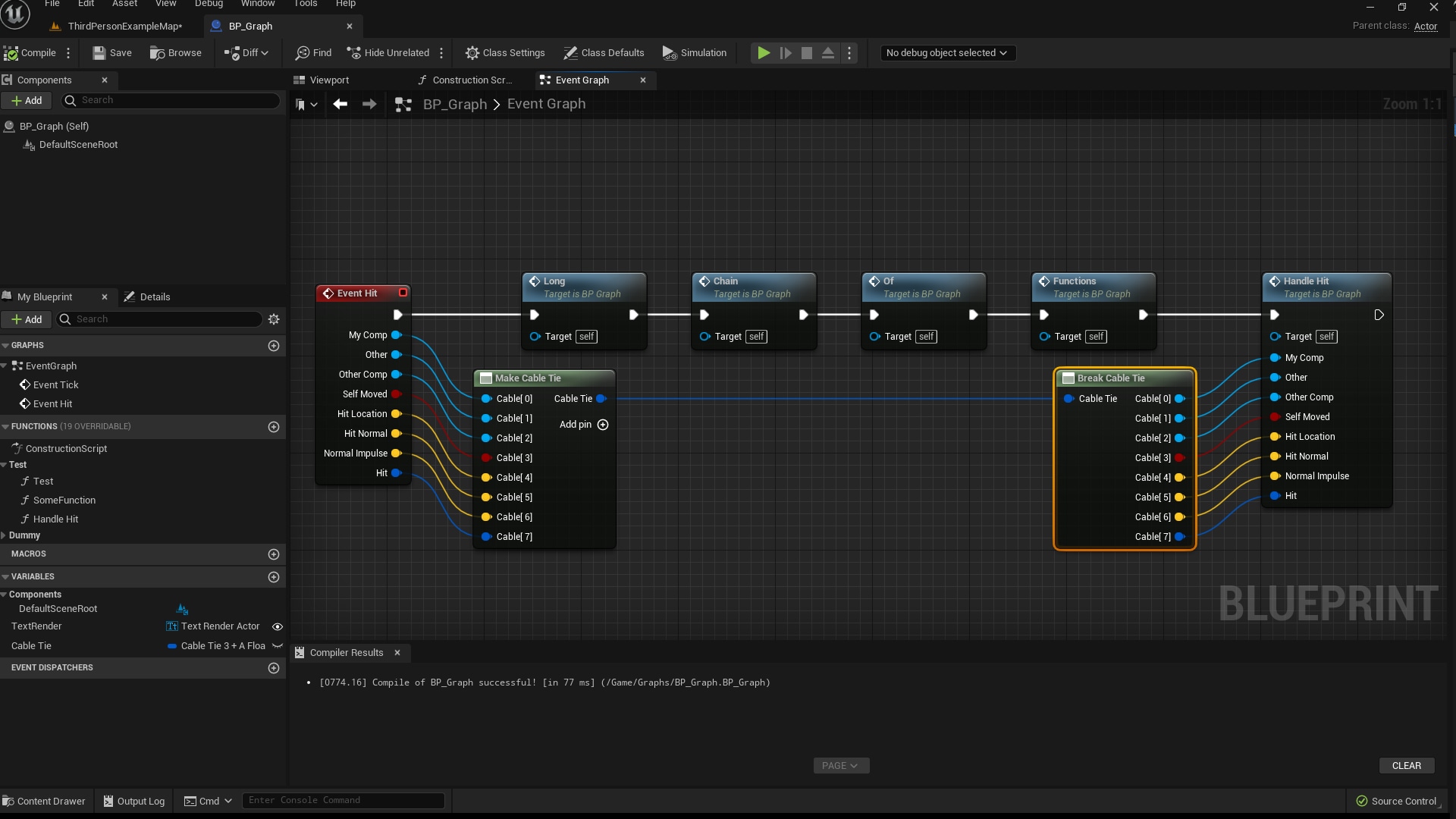 Cable Tie in Code Plugins - UE Marketplace
