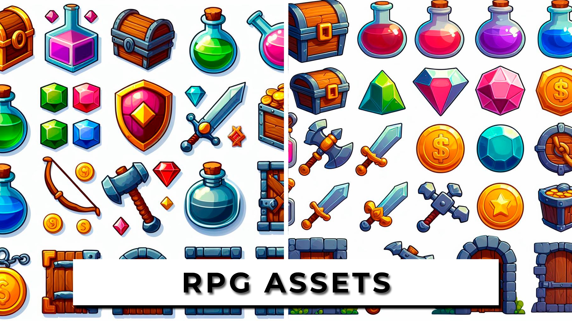 2D +140 Game Icons in 2D Assets - UE Marketplace