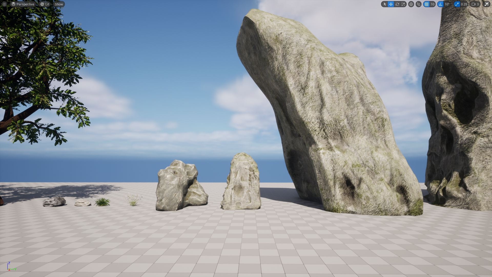 在道具创建的Landscape Highland ( Trees ,Rocks, Heightmap) - 虚幻引擎商城