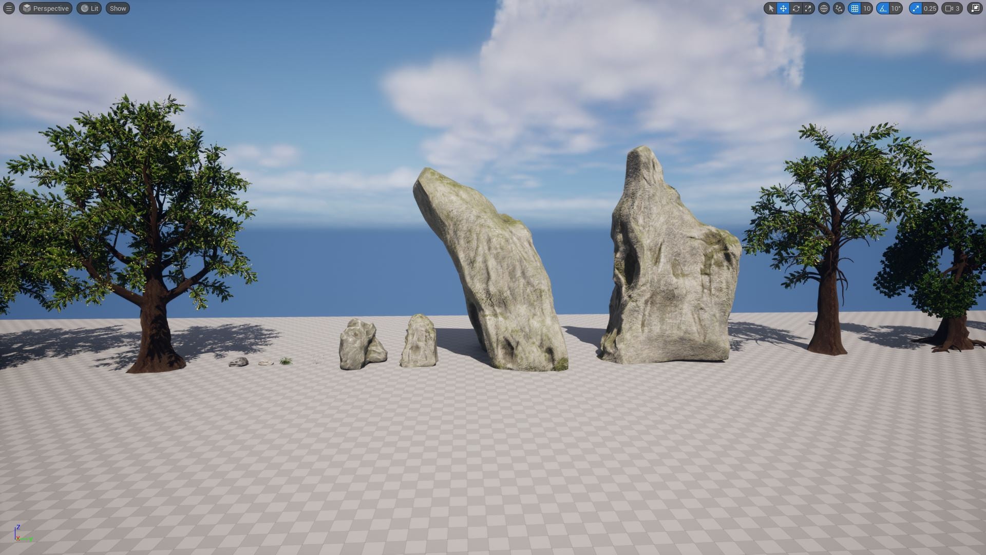Landscape Highland ( Trees ,Rocks, Heightmap) in Props - UE Marketplace