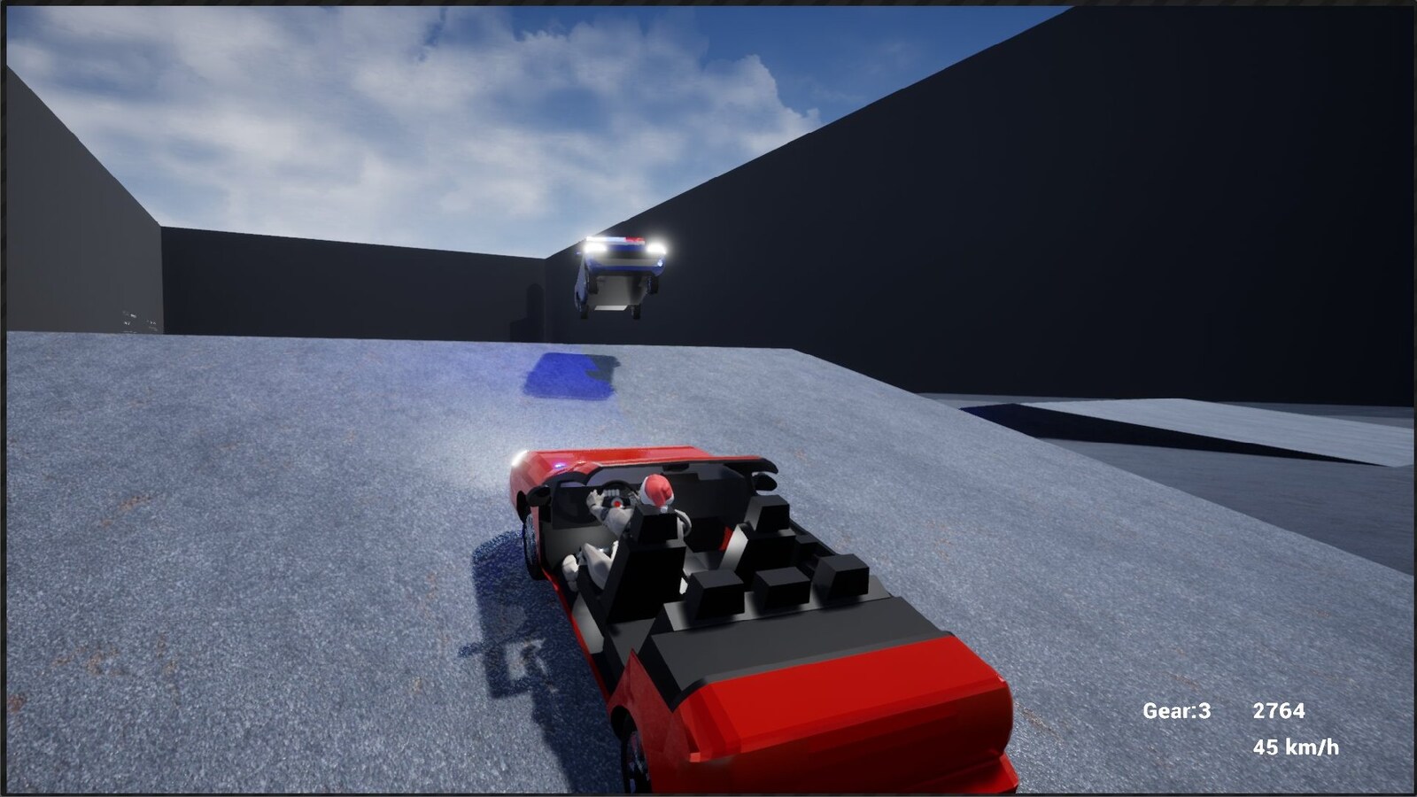 Car driver simulation in Blueprints - UE Marketplace