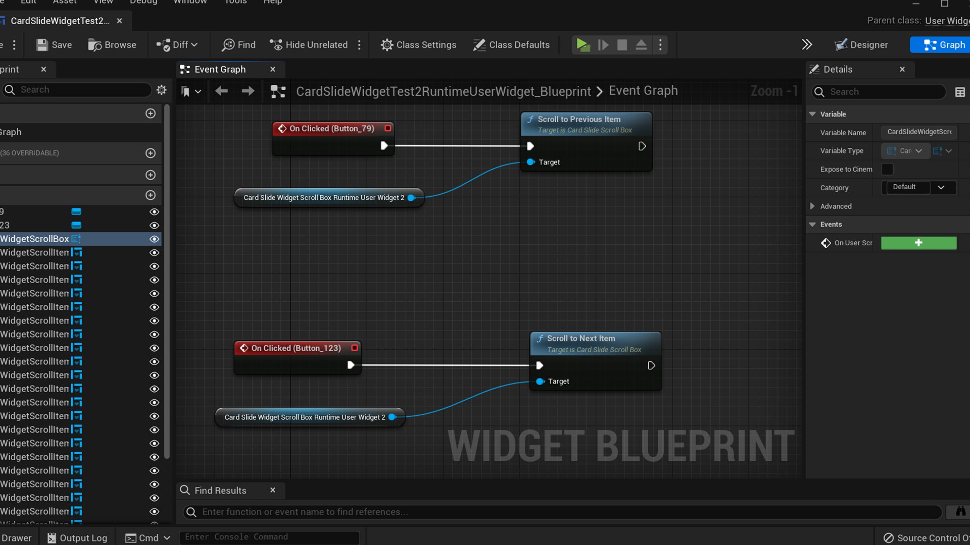 Card Slide Widget in Code Plugins - UE Marketplace