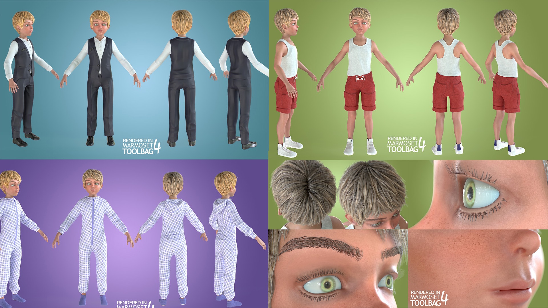 Cartoon Family Collection - Modular - Rigged in Characters - UE Marketplace