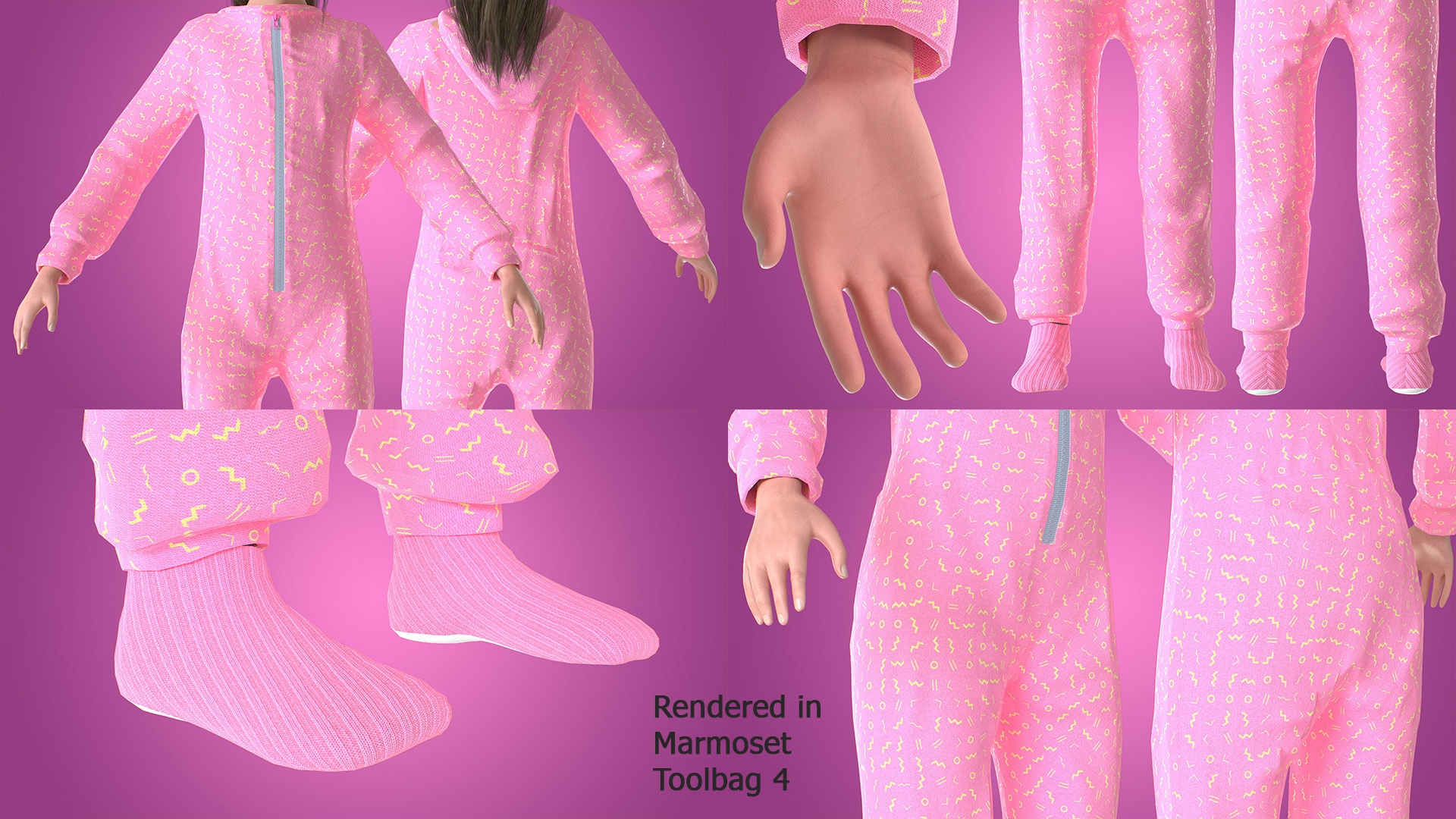 Cartoon Girl Modular Rigged In Characters Ue Marketplace