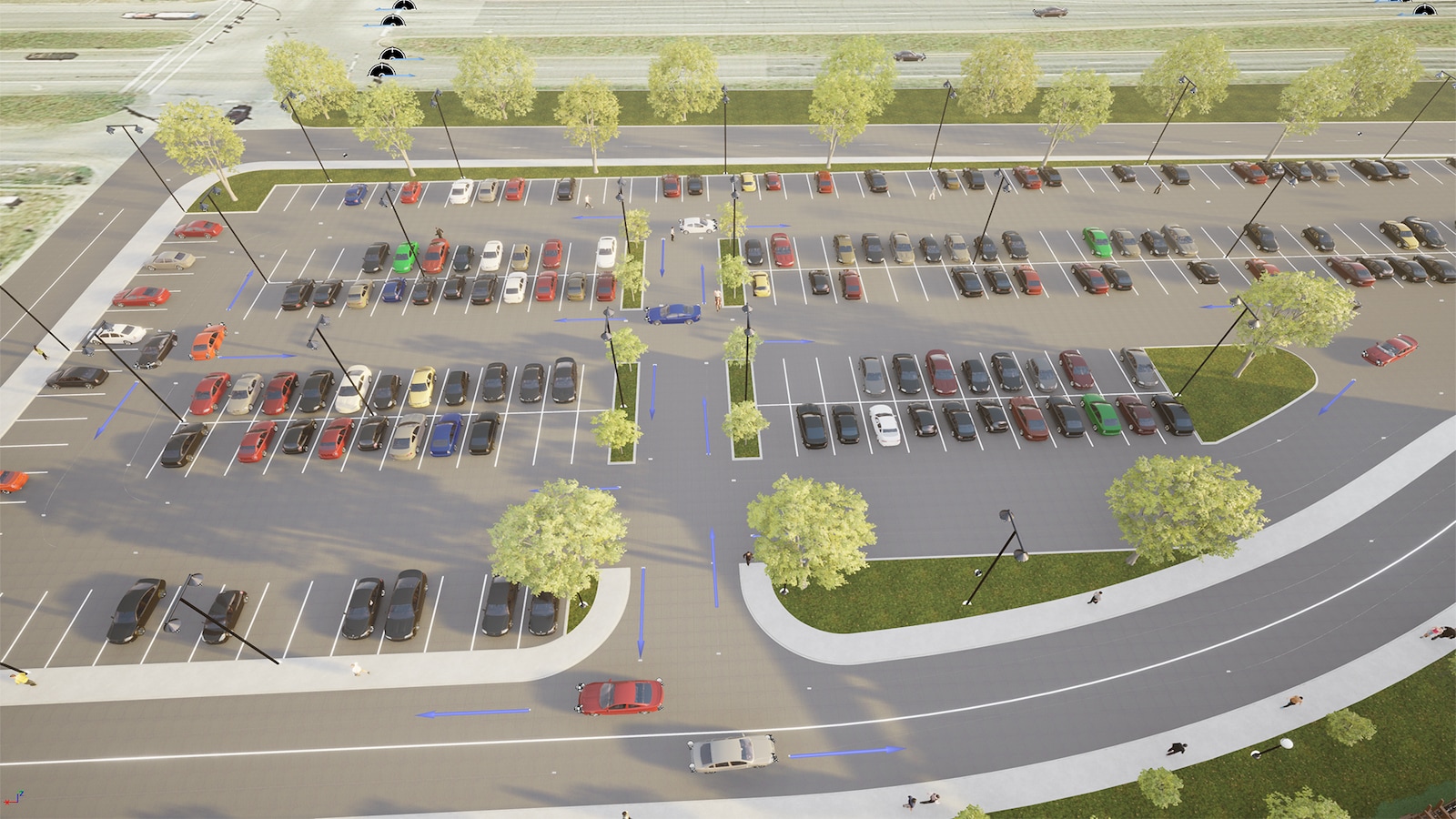 Arch Vis AI Traffic System in Architectural Visualization - UE Marketplace