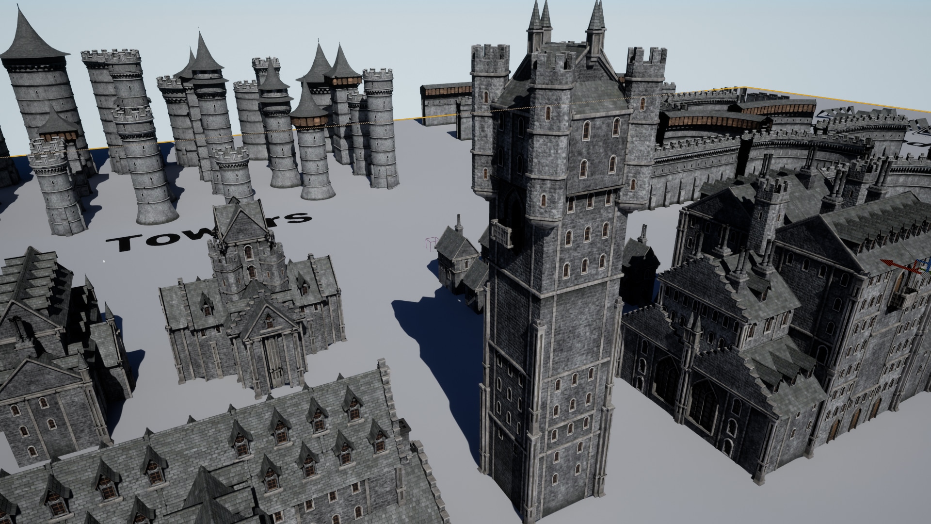 Modular Castle in Environments - UE Marketplace