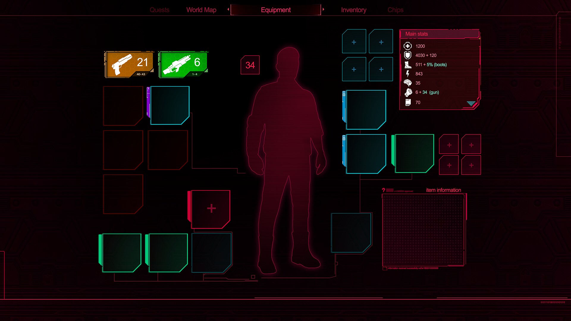 在二维资源创建的cyberpunk Rpg Ui 虚幻引擎商城