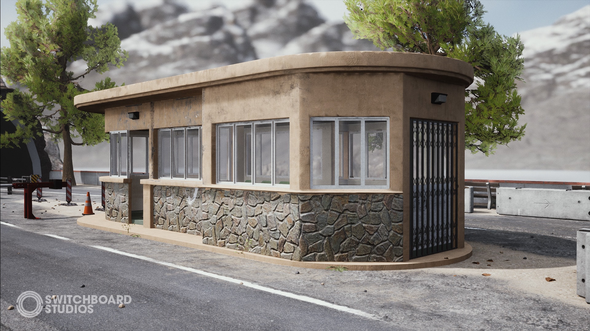 Border Checkpoint & Cliffside Roads Pack in Environments - UE Marketplace