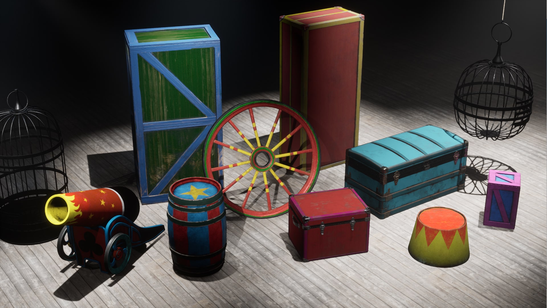 Circus Props Collection：プロップ・小物 - UE マーケットプレイス