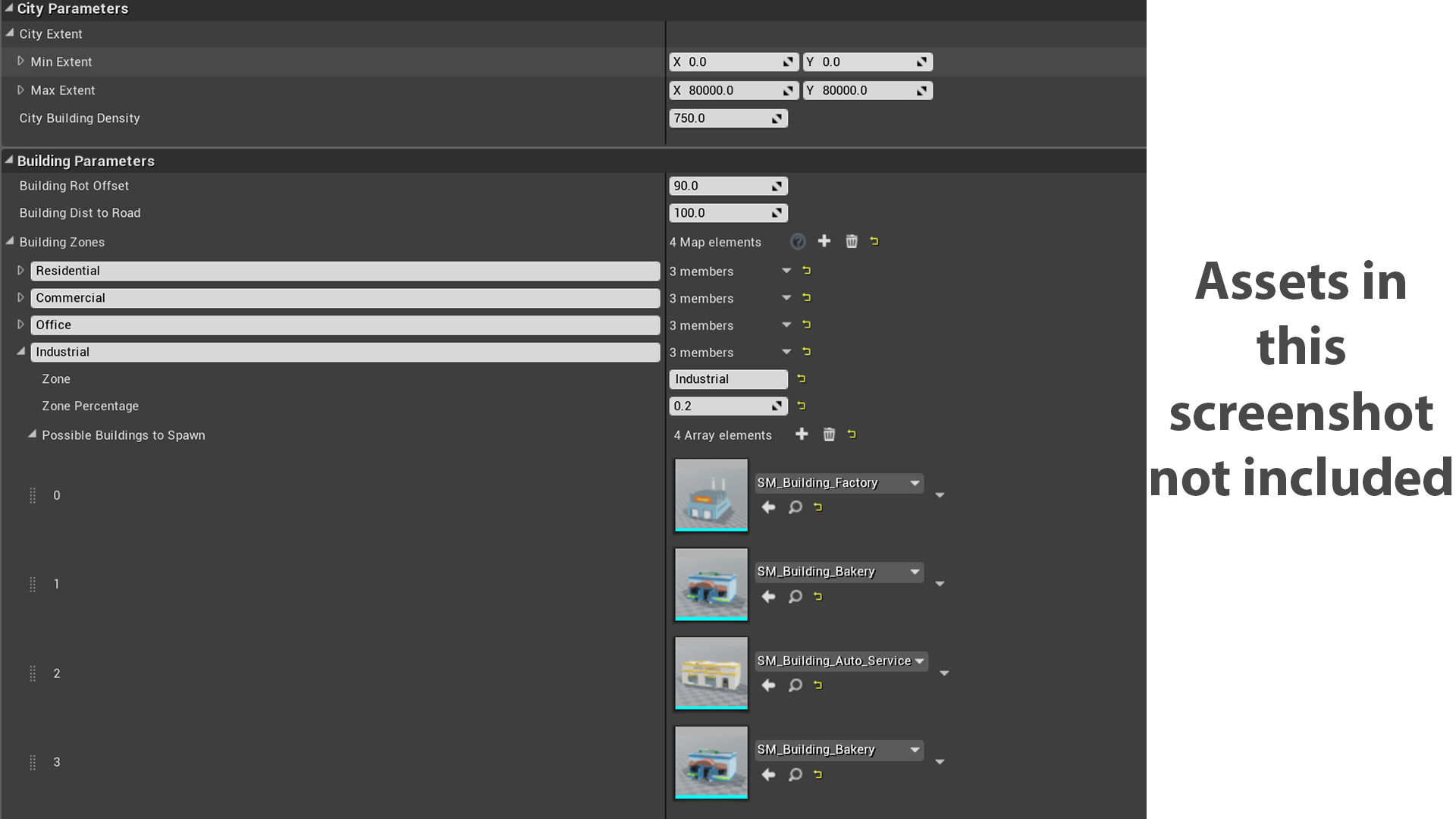 Procedural City in Code Plugins - UE Marketplace