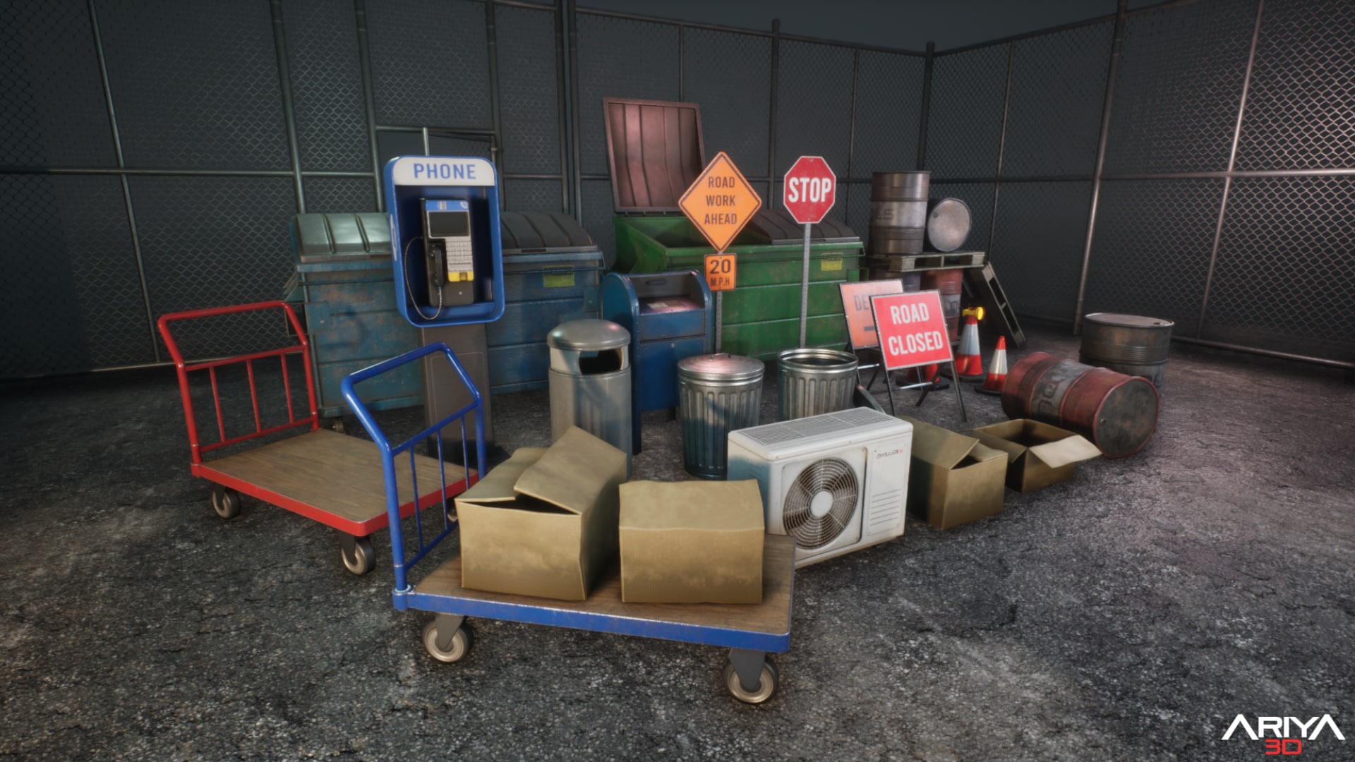 City Street Props in Props - UE Marketplace