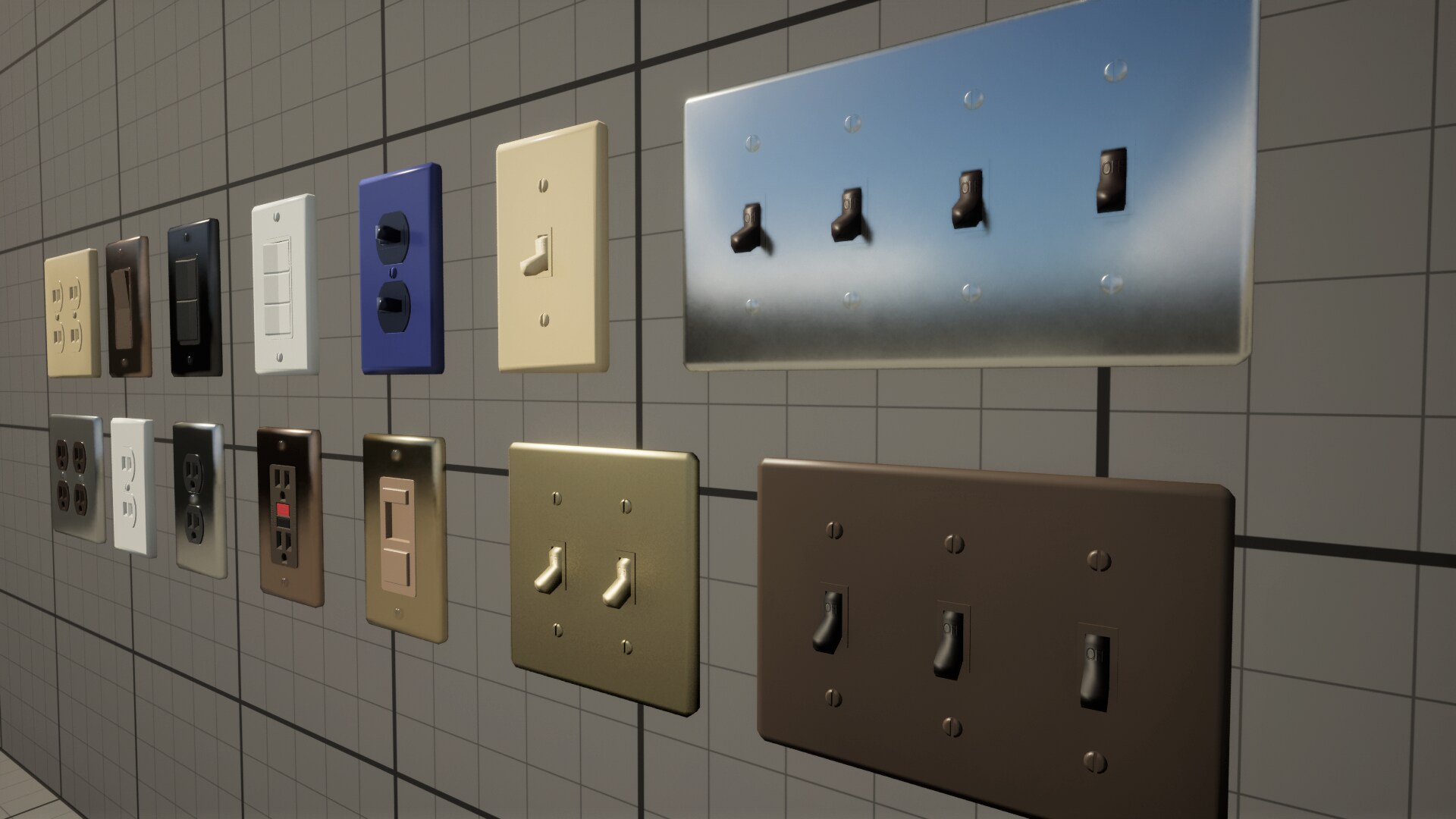 NA Electrical Outlet and Switch Pack in Props - UE Marketplace