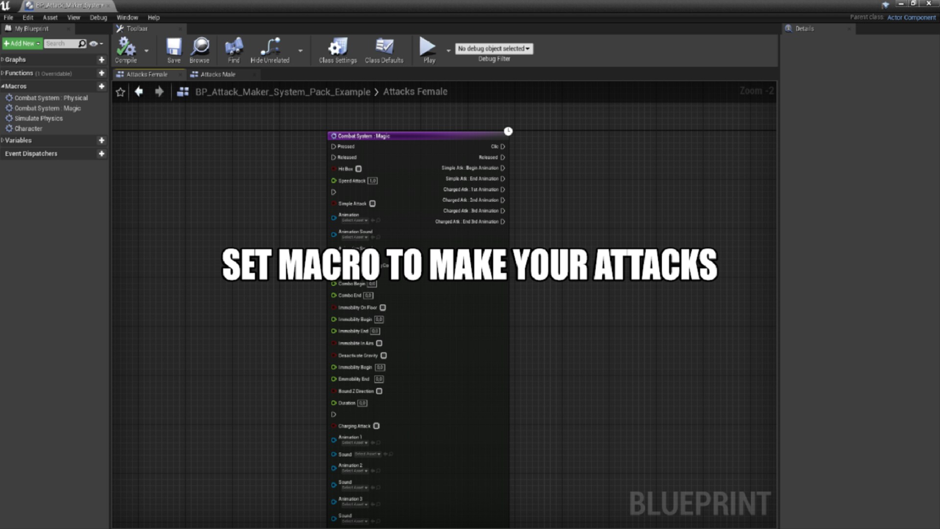 2D Attack Maker System Pack : Magic + Physical Hit Box in Blueprints ...