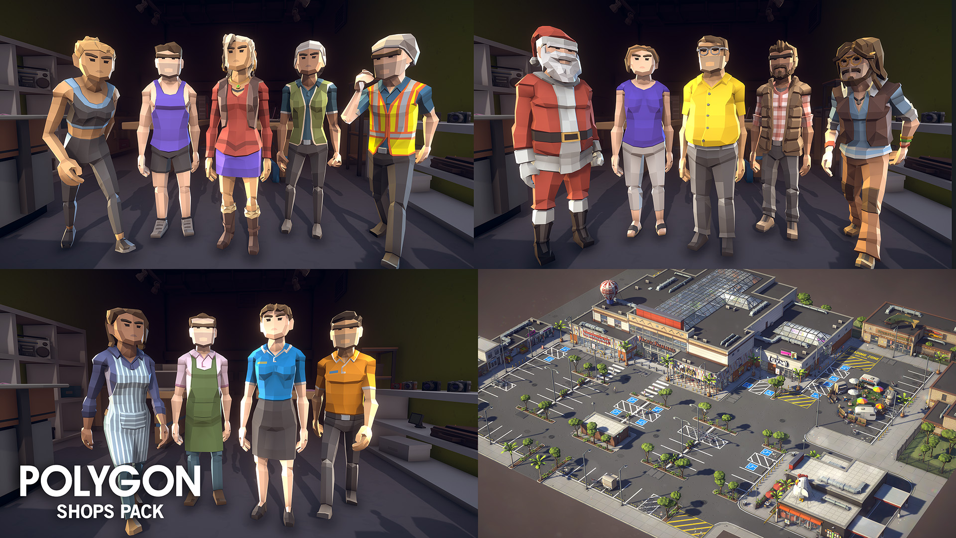 LEAKED GAME ASSETS - POLYGON Shops Pack