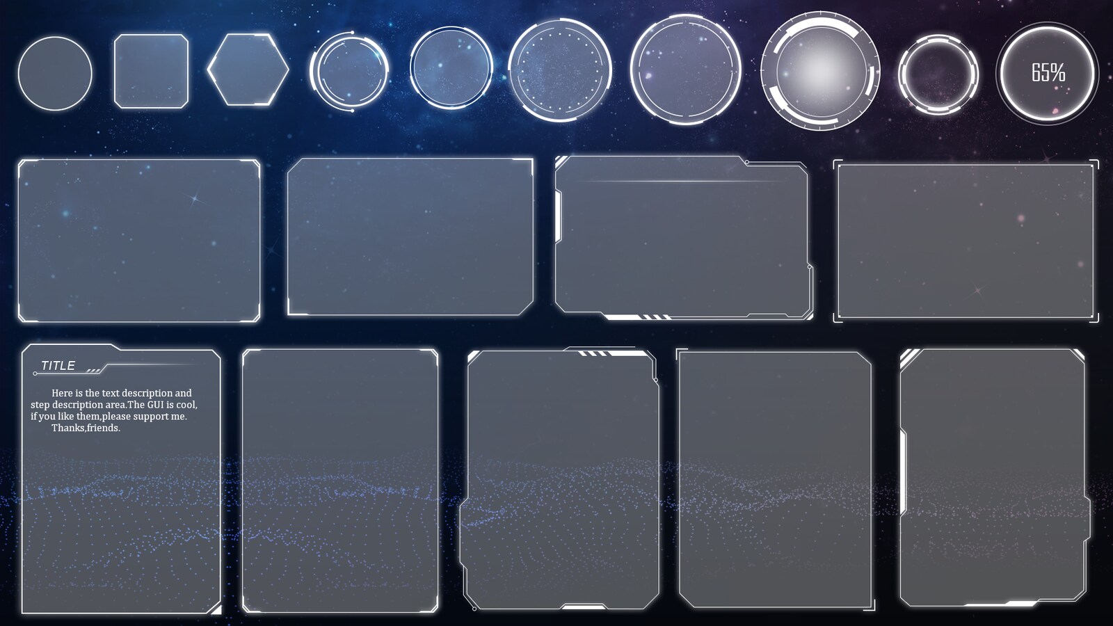 SCI-FI UI Pack_Components v1, 카테고리 2D 애셋 - UE 마켓플레이스