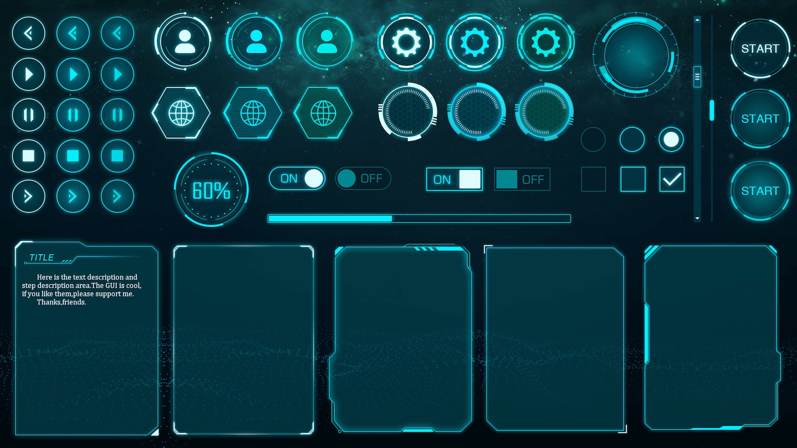 SCI-FI UI Pack_Components v2 in 2D Assets - UE Marketplace