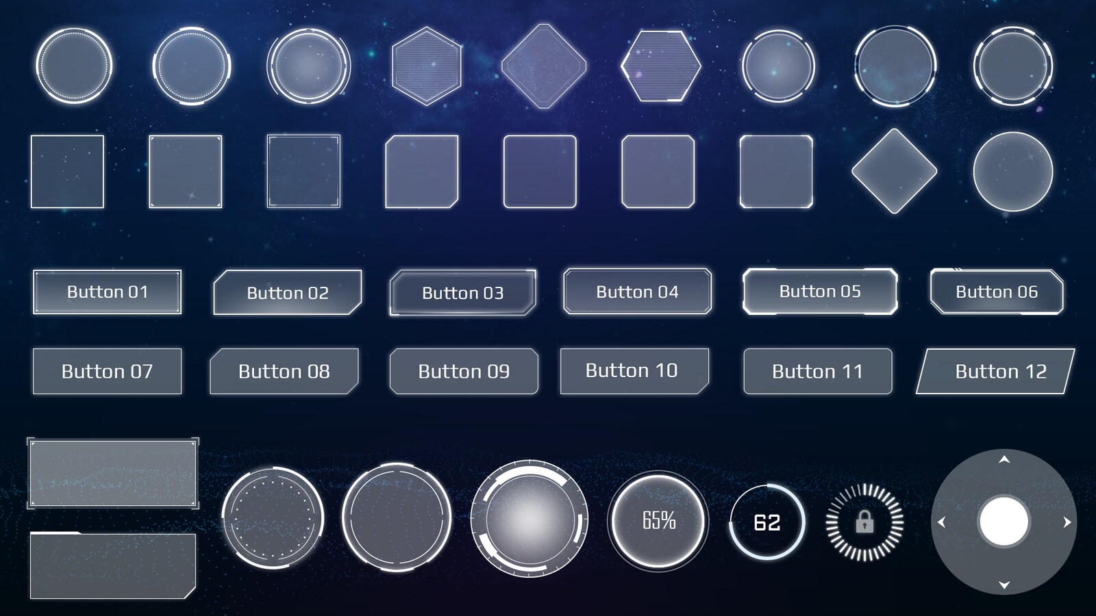 SCI-FI UI Pack_Components v1 in 2D Assets - UE Marketplace