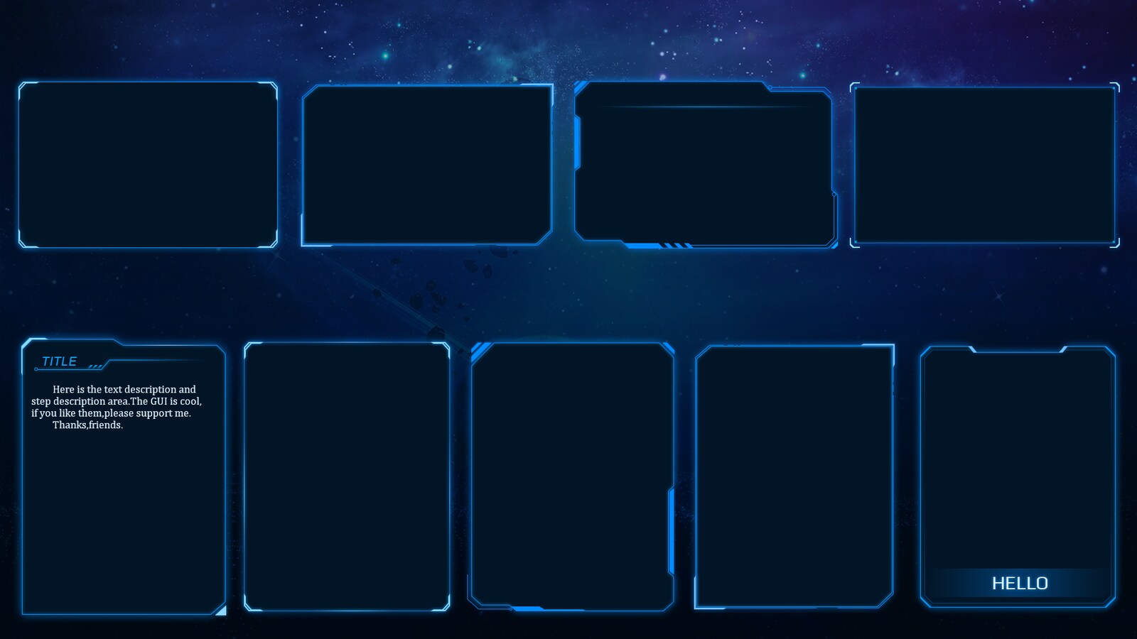 SCI-FI UI Pack_Components v1 in 2D Assets - UE Marketplace