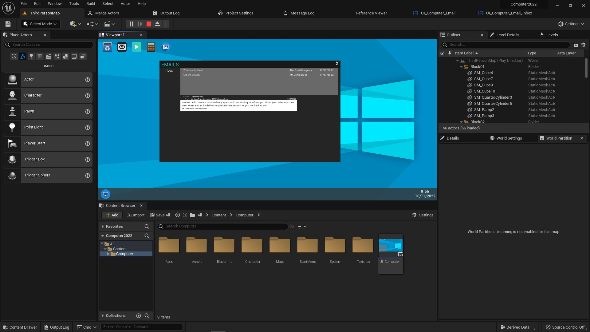 Modular Computer System (Windows), 카테고리 블루프린트 - UE 마켓플레이스