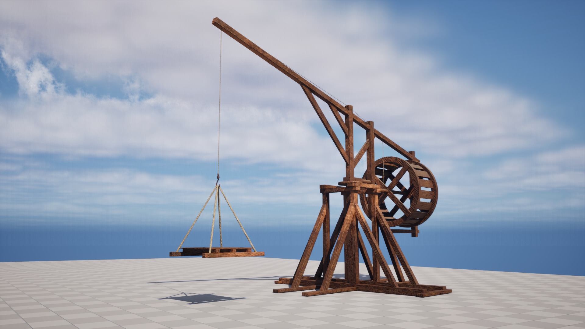 Medieval Crane Set in Props - UE Marketplace